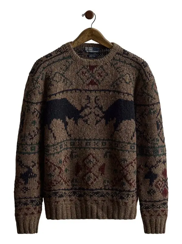 Ralph Lauren C. 1984 Hand-knit Wool Sweater - Multi