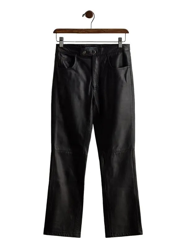 Ralph Lauren C. 1995 5-pocket Leather Pant - Black