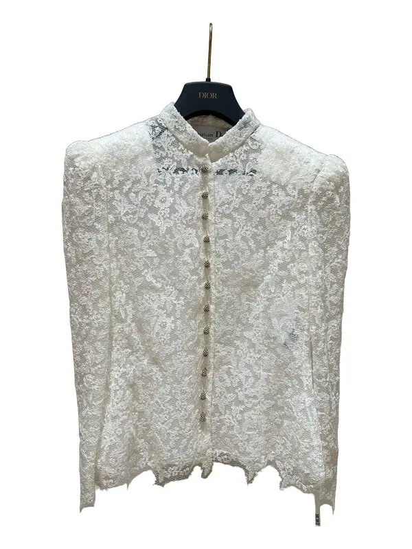 Dior Lace Blouse - White