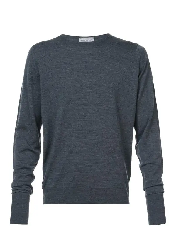 John Smedley Marcus Extra Fine Merino Wool Jumper - Grey