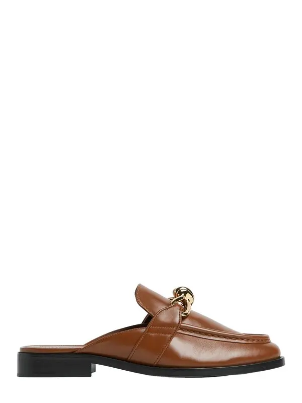 Bottega Veneta Astaire Loafer Mules - Tan