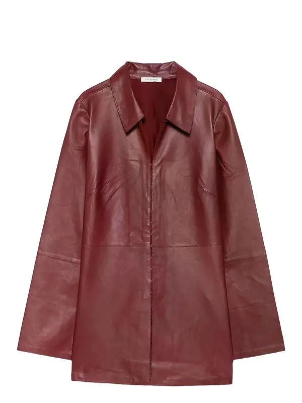 BY MALENE BIRGER Collared Paneled Shirt - Red