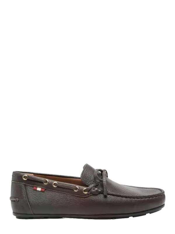 Bally Clarkson Tie-detail Boat Shoes - Brown