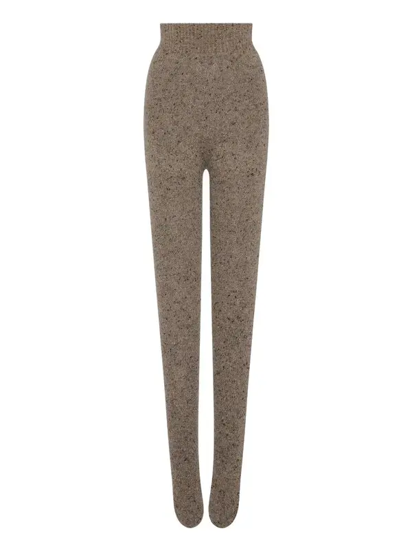 THE ROW Mumu Cashmere Tights - Sepia