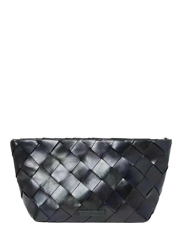 LOEFFLER RANDALL Melina Woven Clutch Bag - Black