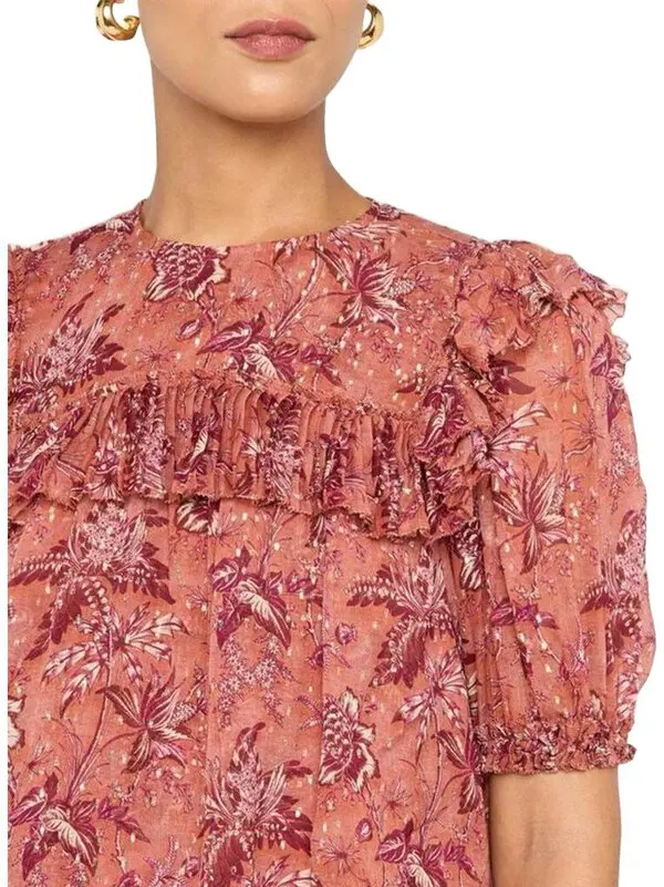 Ulla Johnson Jodie Puff-sleeve Blouse - Oleander