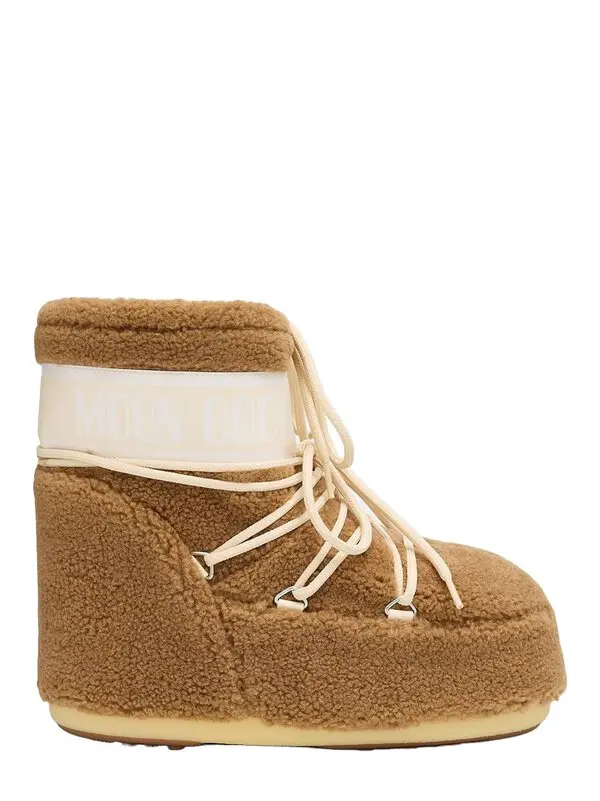 Moon Boot Icon Low Fleece Snow Boots - Camel