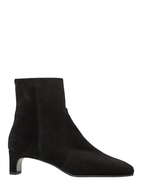 Aquatalia Siella Suede Ankle Boots - Black Sued