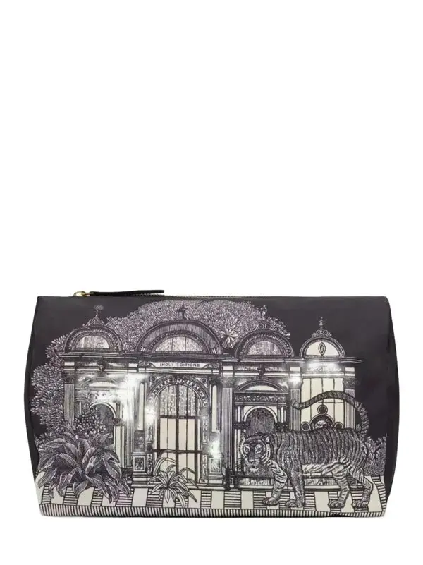 INOUI EDITIONS Graphic-print Clutch - Grey