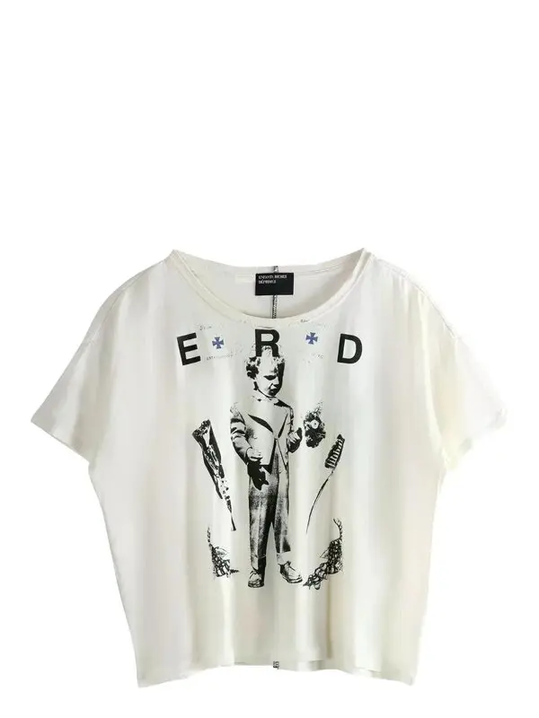 Enfants Riches Déprimés Katholisches Toothbrush T-shirt - Neutrals