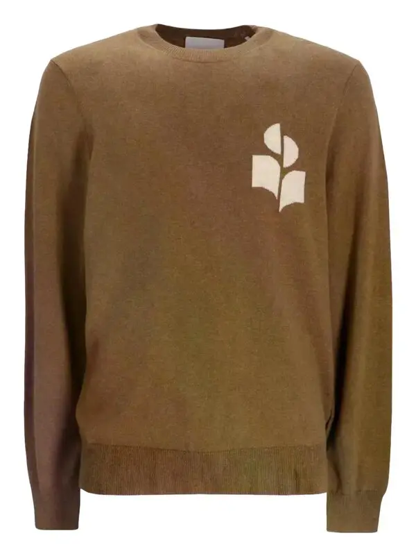 MARANT Logo Crew-neck Sweater - Brown