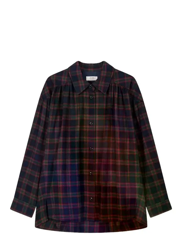 STUDIO TOMBOY Checkered Blouse - Blue