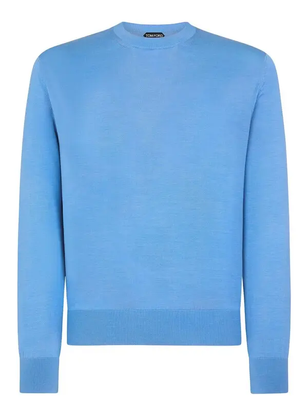 TOM FORD Silk Sweater - Blue
