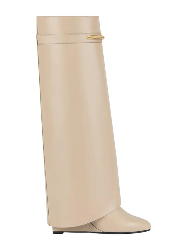 Givenchy Shark Wedge Heel Boots - Beige