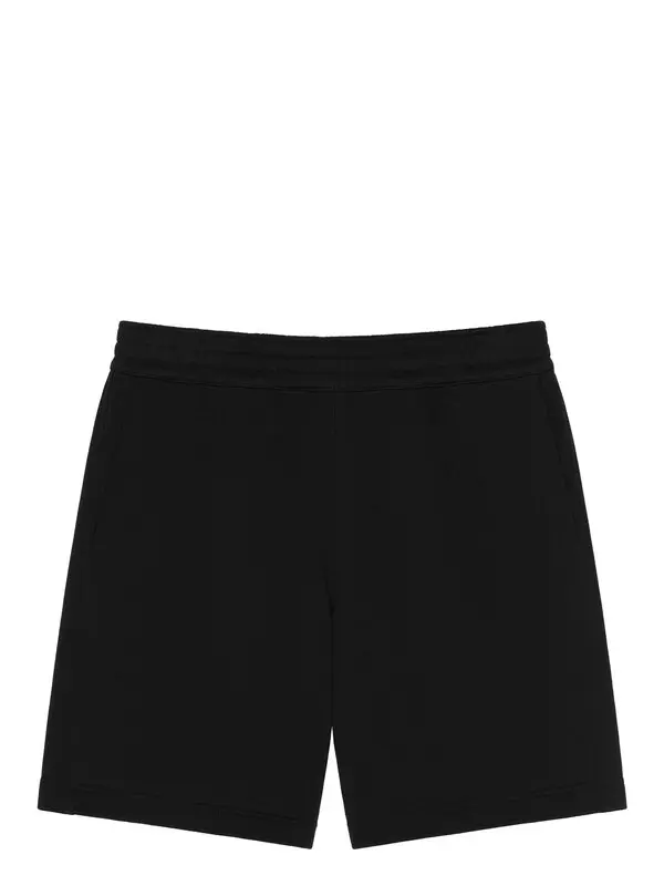 Givenchy Bermuda Shorts In Fleece With Paris Grosgrain - Black