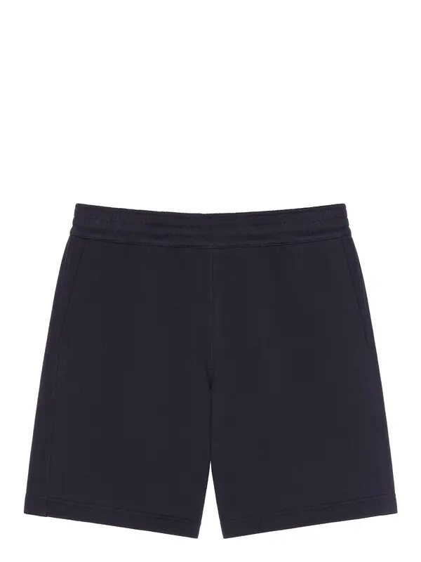 Givenchy Fleece Bermuda Shorts With Grosgrain Detail - Dark Navy