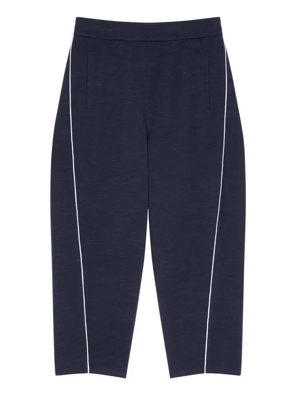 Givenchy Couture Seam Joggers In Wool With Piping Detail - Dark Navy