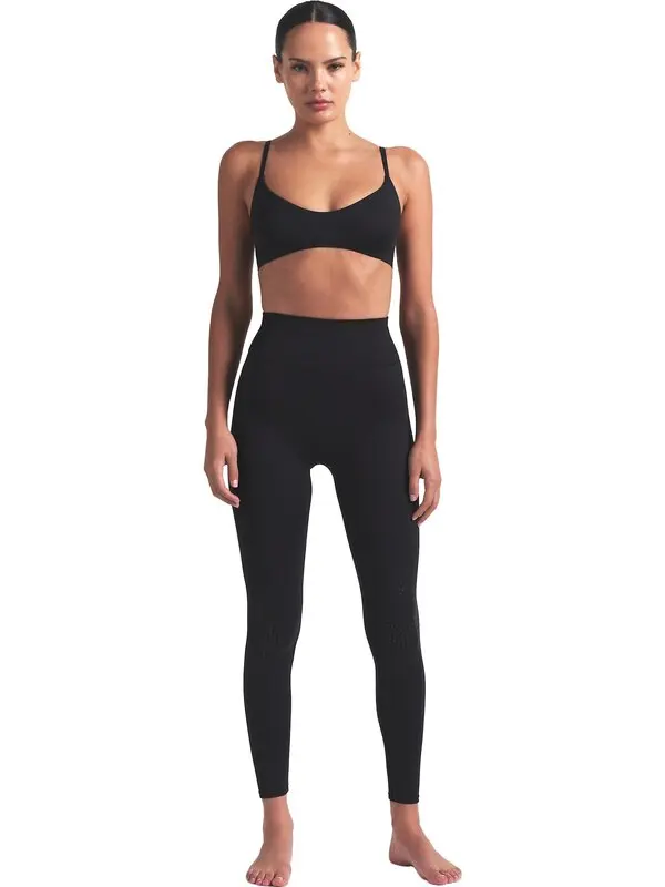 Nike Matte High-waisted 26" Knee Grip Leggings - Black