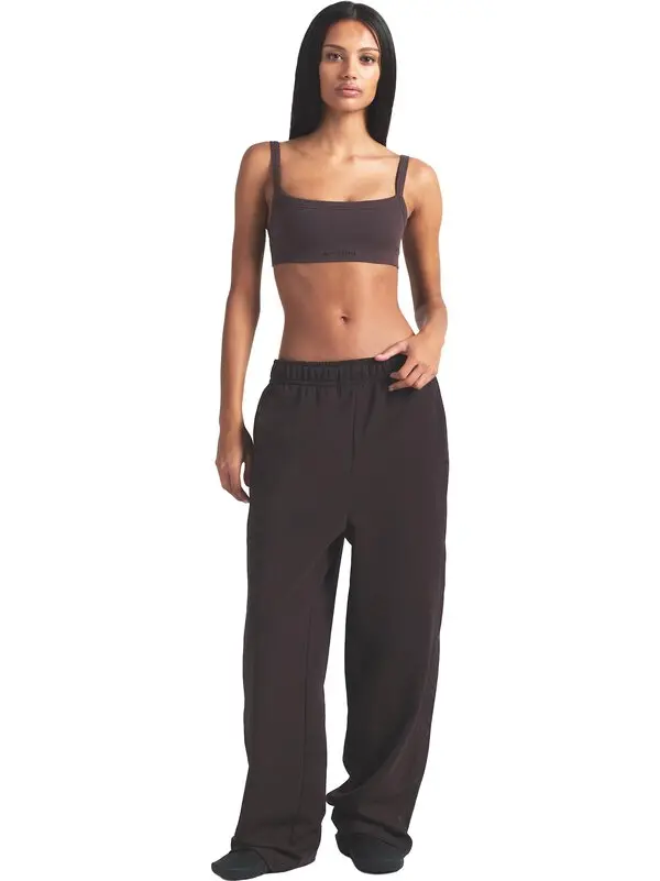 Nike Skims Matte Tricot Side-snap Track Pants - Brown
