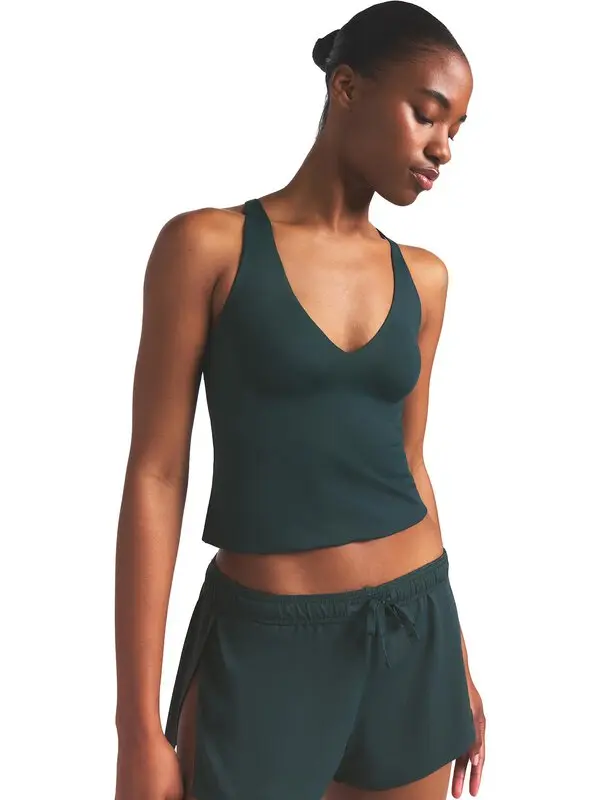 Nike Skims Shine V-neck Tank Top - Green
