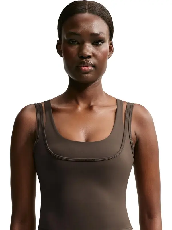 Nike Skims Matte Double-strap Tank Top - Brown