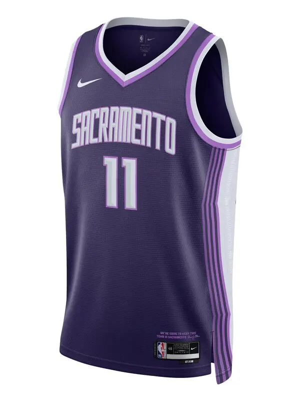 Nike Domantas Sabonis Sacramento Kings City Edition Nba Swingman Jersey - Purple