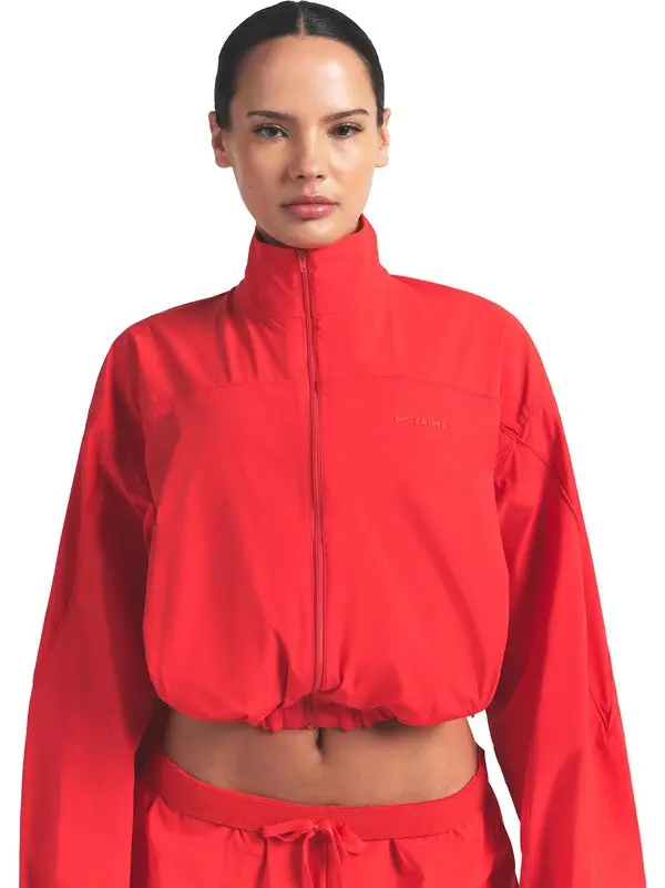 Nike Woven Nylon Crop Jacket - Red