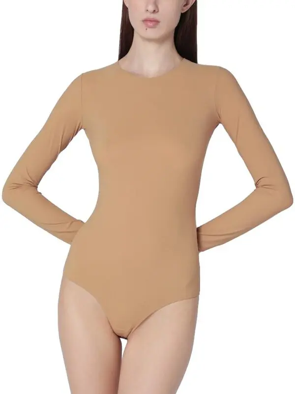 MAISON MARGIELA Lycra Jersey Bodysuit - Beige
