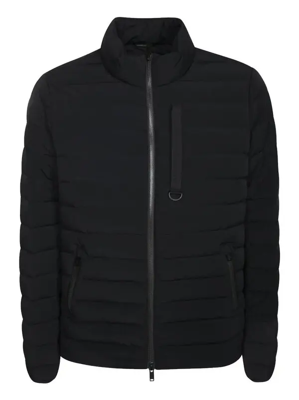 Moose Knuckles Padded Jacket With High Collar - Black