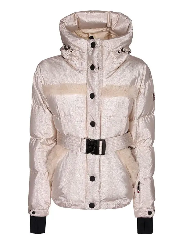 Moncler Shiny Fabric Down Jacket - White