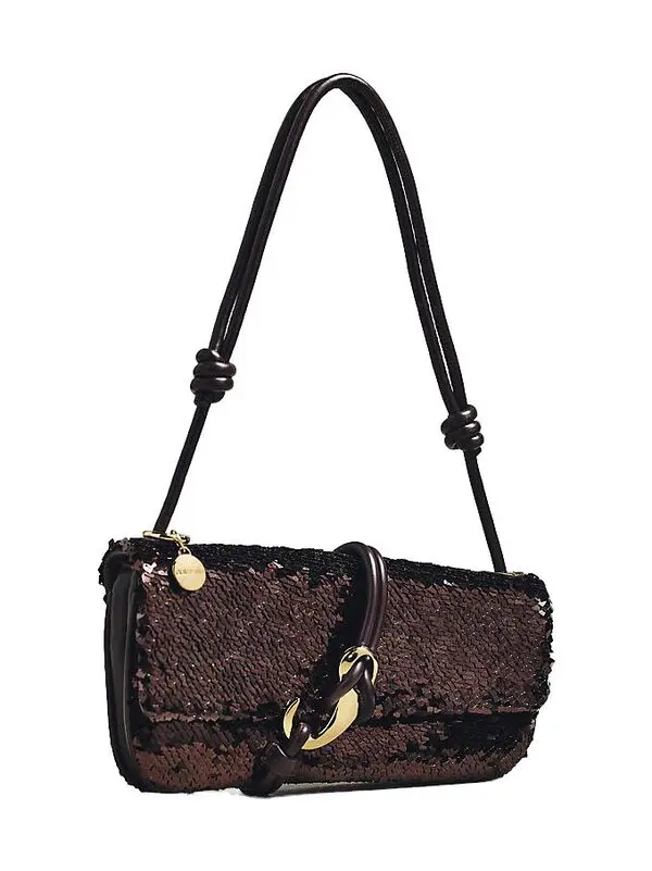 Dolce Vita Alice Sequin Shoulder Bag - Brown