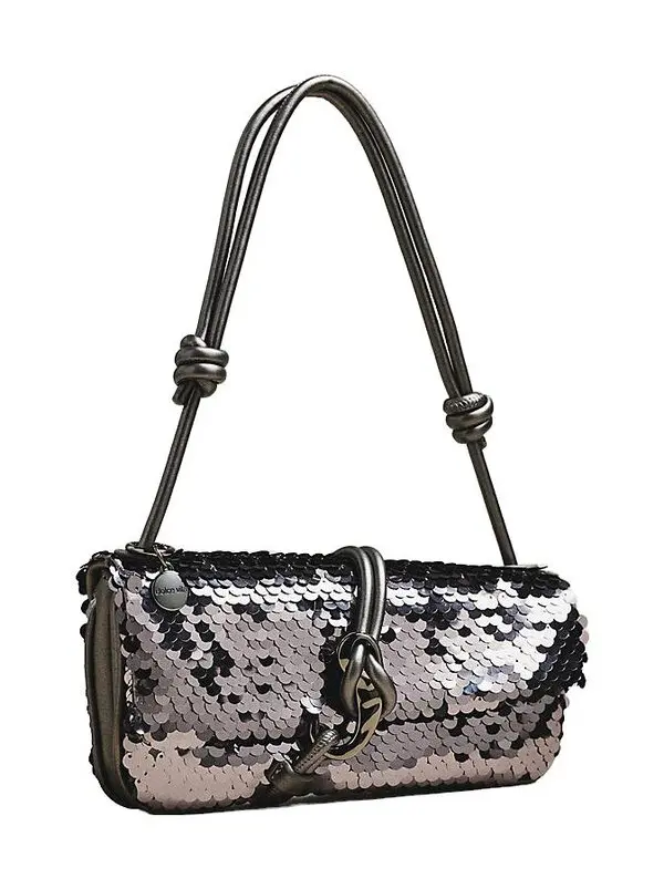 Dolce Vita Alice Sequin Shoulder Bag - Gunmetal