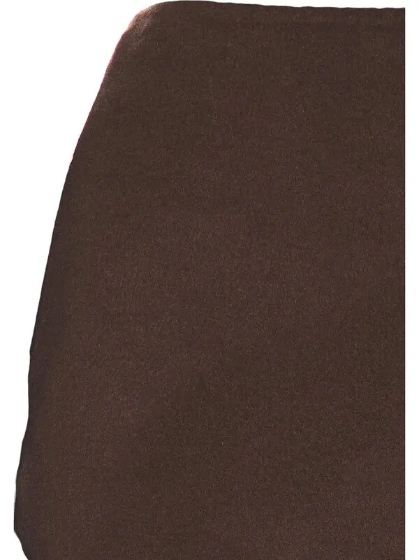 L'academie Wool Mini Skirt - Chocolate Brown