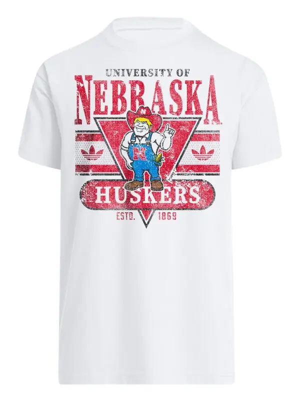Adidas Nebraska Cornhuskers Graphics T-shirt - White / Multi