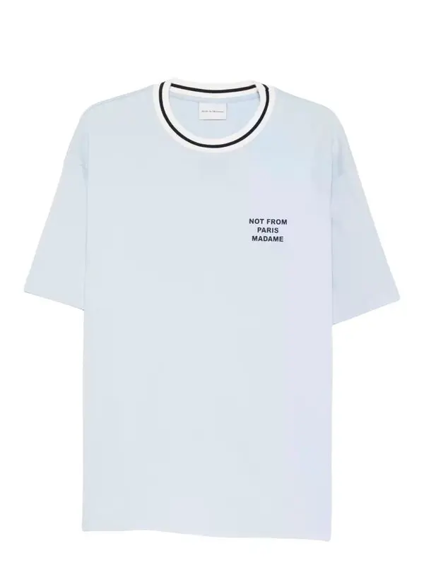 Drole De Monsieur Crew-neck T-shirt - Blue
