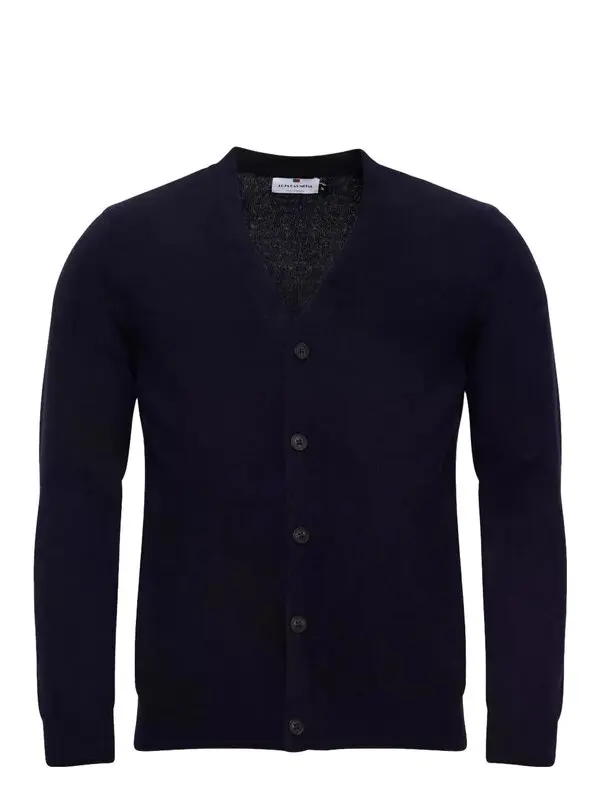 LOJA DAS MEIAS Button V-neck Cardigan - Blue