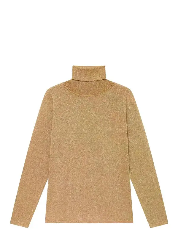 Malìparmi Roll-neck Shimmer Sweater - Neutrals