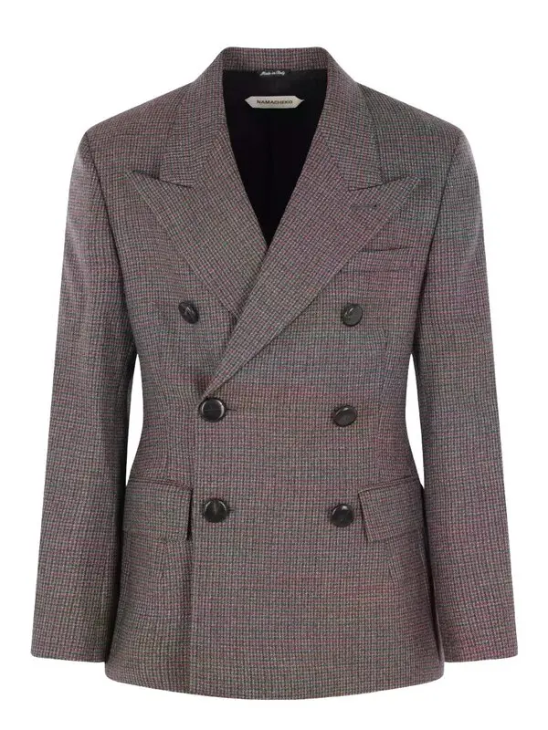 NAMACHEKO Attila Double-breasted Blazer - Grey