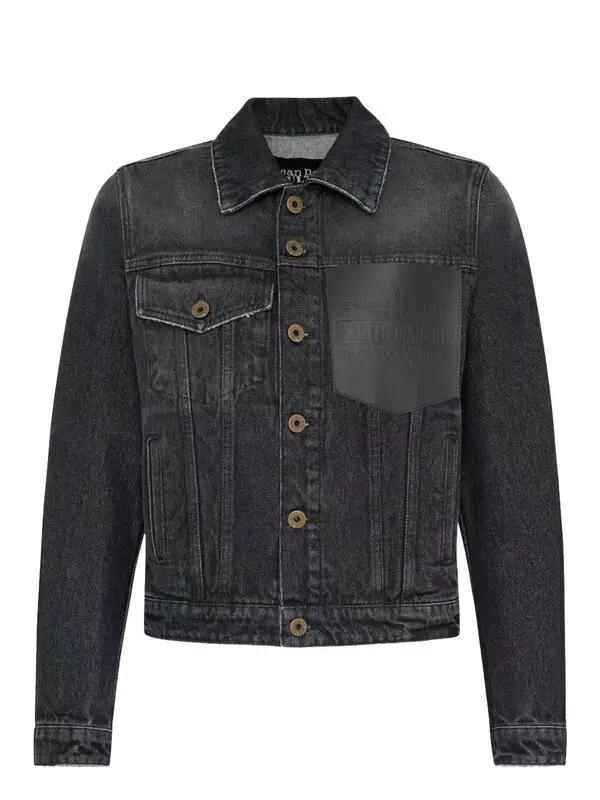 JEAN PAUL GAULTIER Leather-pocket Denim Jacket - Black
