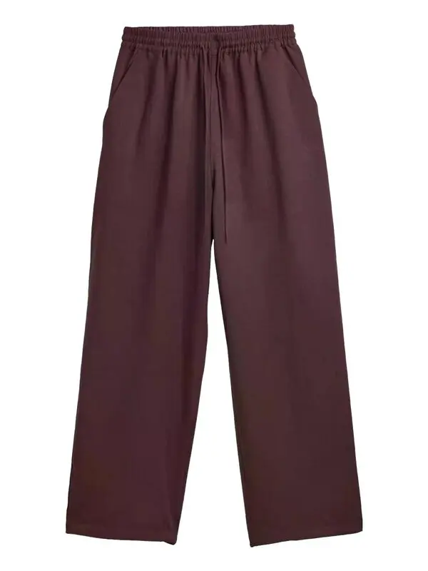 Y3 Drawstring-waist Track Pants - Red