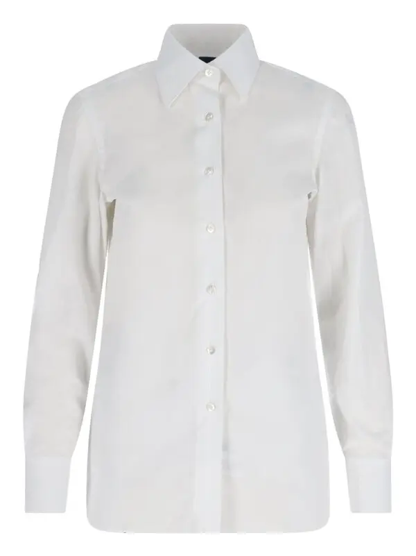 FINAMORE 1925 Cotton Napoli Traveller Shirt - White