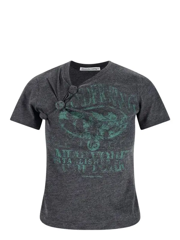 Alexander Wang Burnout T-shirt - Gray