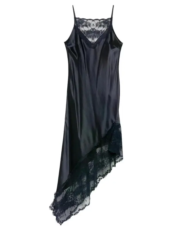 BY MALENE BIRGER Laynee Lace Asymmetric Dress - Blue
