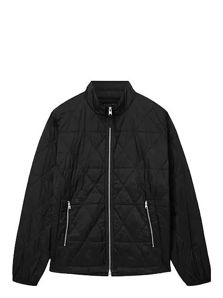 ALLSAINTS Tribex Funnel-neck Quilted Jacket - Black