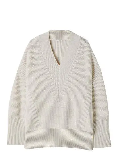 JOSEPH Noel Ribbed Cashmere-blend Jumper - Wax