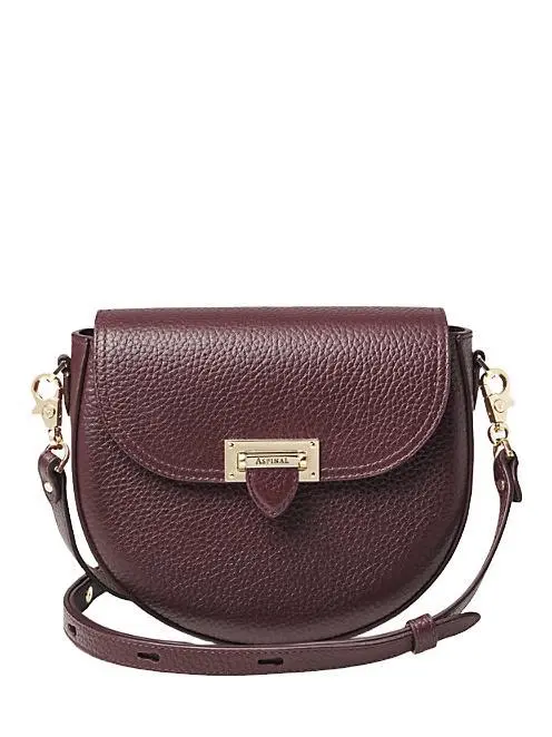 ASPINAL OF LONDON Portobello Leather Cross-body Bag - Burgundy