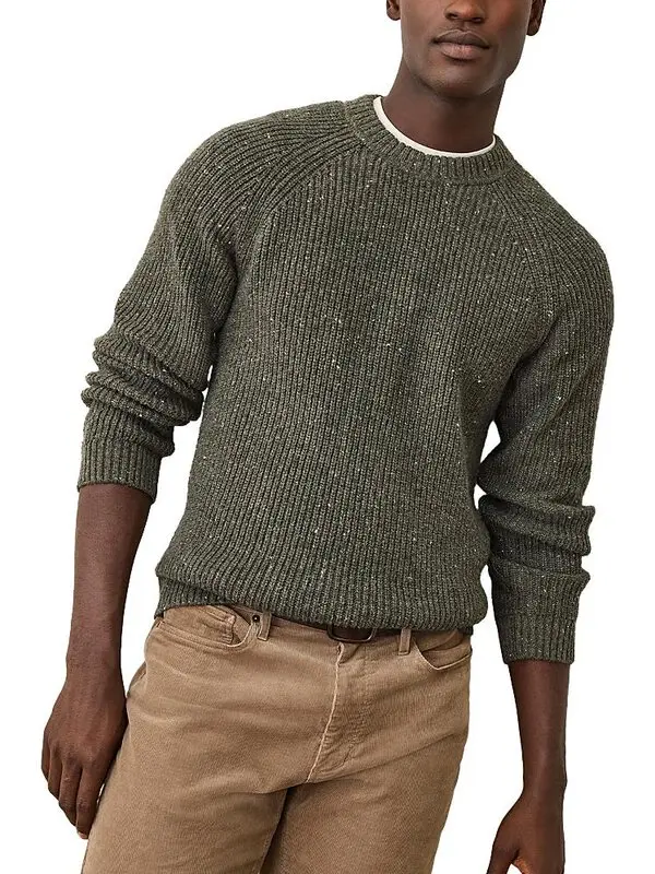 Marine Layer Inverness Crewneck Sweater - Green Gables Neps