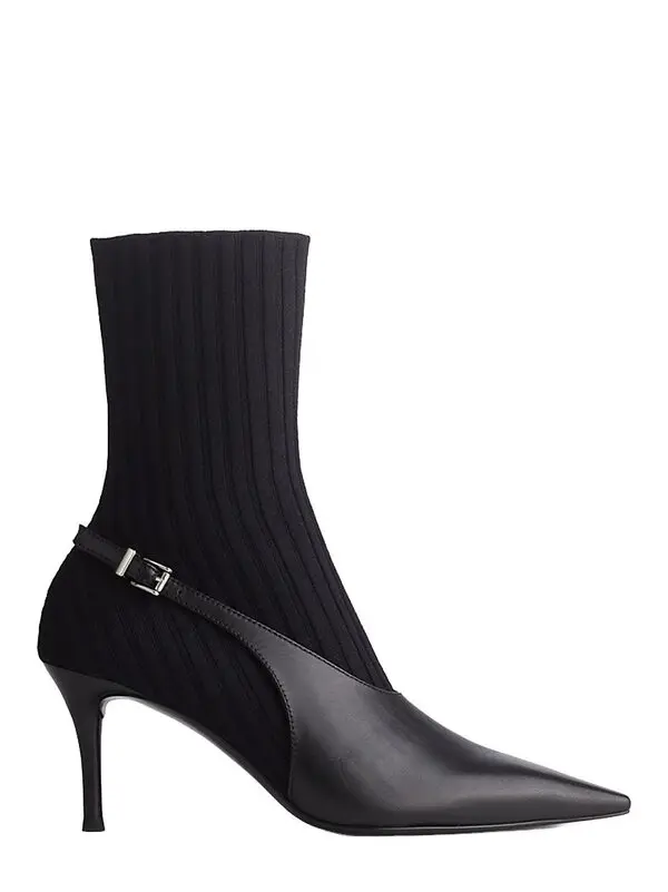 Rag & Bone Mercer Sock Slingback Booties - Black