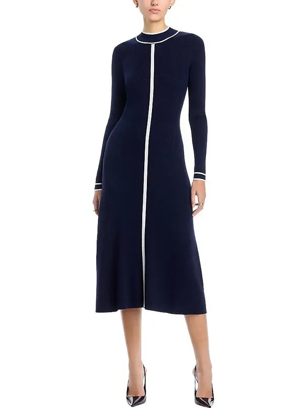 Elie Tahari The Noemi Dress - Navy/sky White