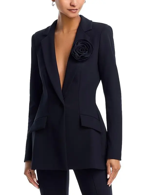 Chiara Boni La Petite Robe Ociss Fiore Blazer - Black